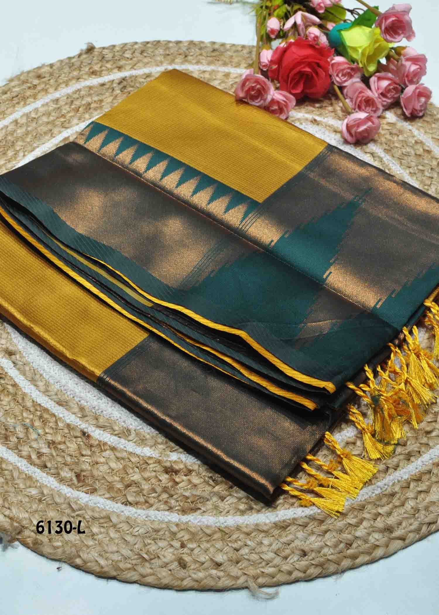 Ranitha-6130-L Mustard Color Traditional Attractive Banarasi Saree ...