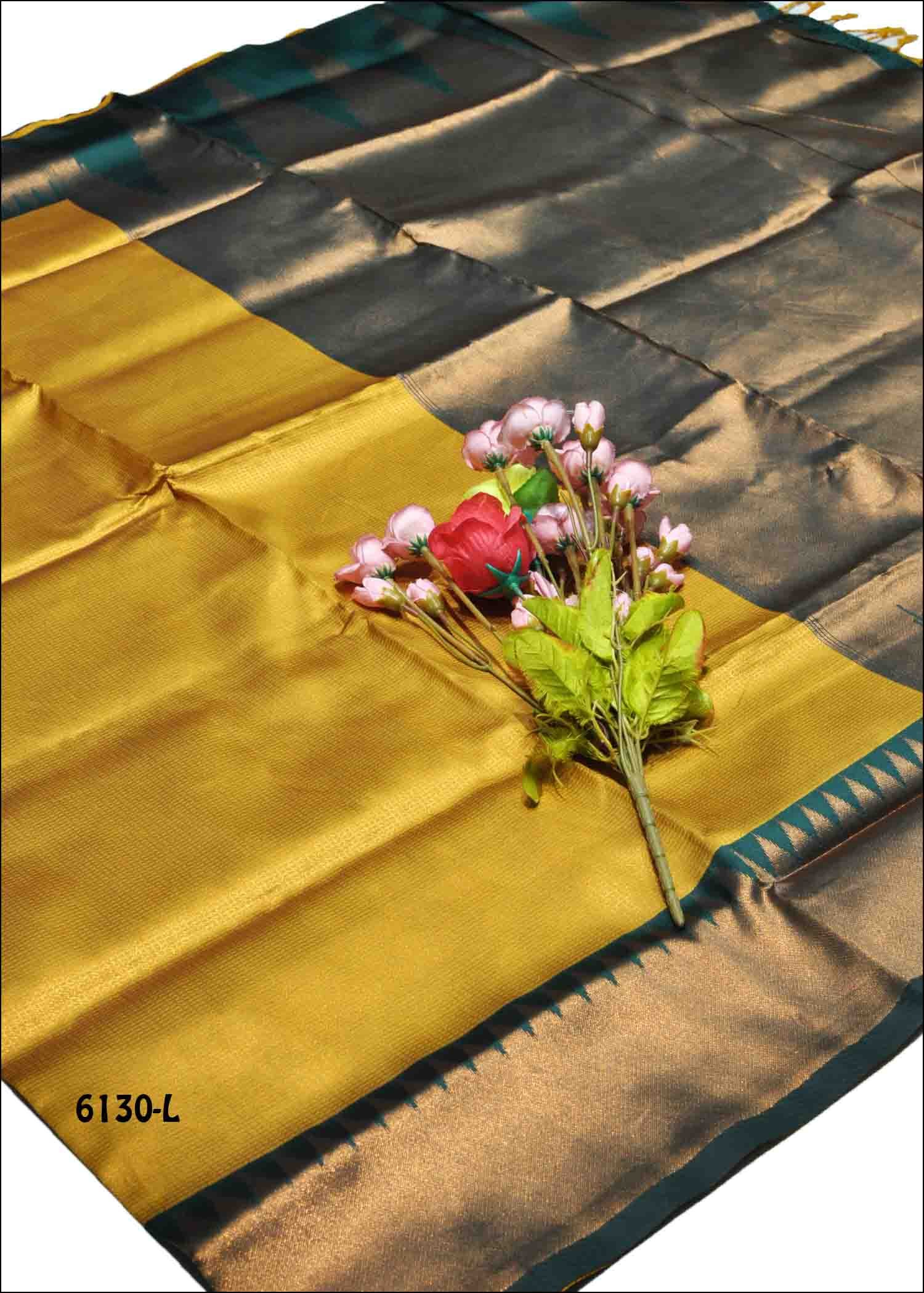 Ranitha-6130-L Mustard Color Traditional Attractive Banarasi Saree ...