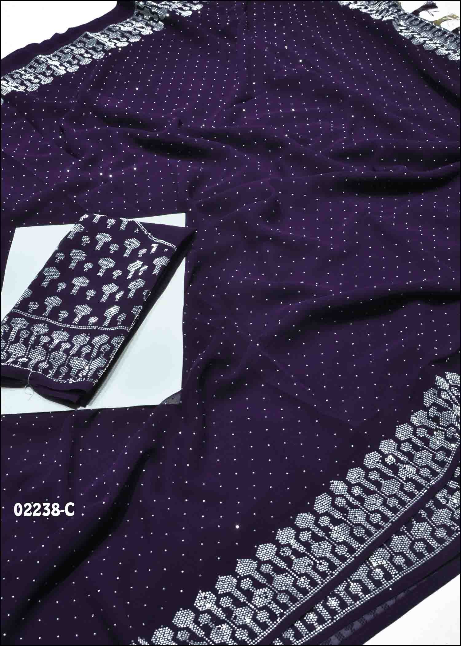 Ashika-02238-C DeepPurple Color Ramzan New Arrival Heavy Stone Work ...