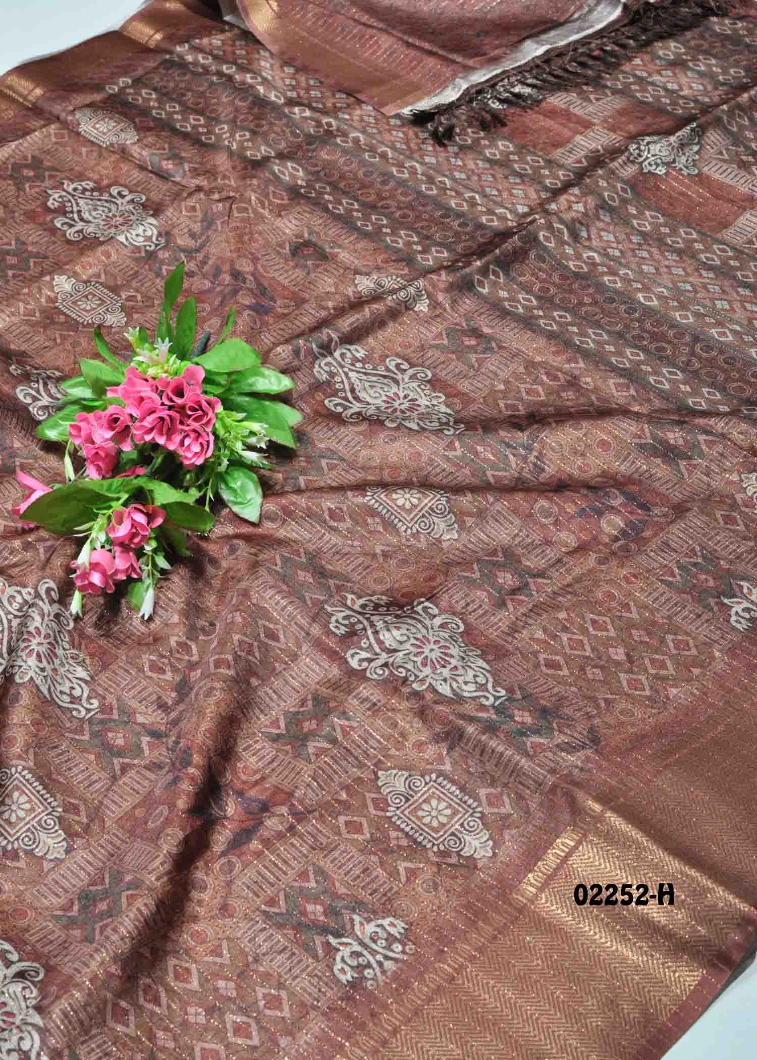 Yashaswi-02252-H WarmSeinnaRed Color Fantastic Digital Print Dola Silk ...