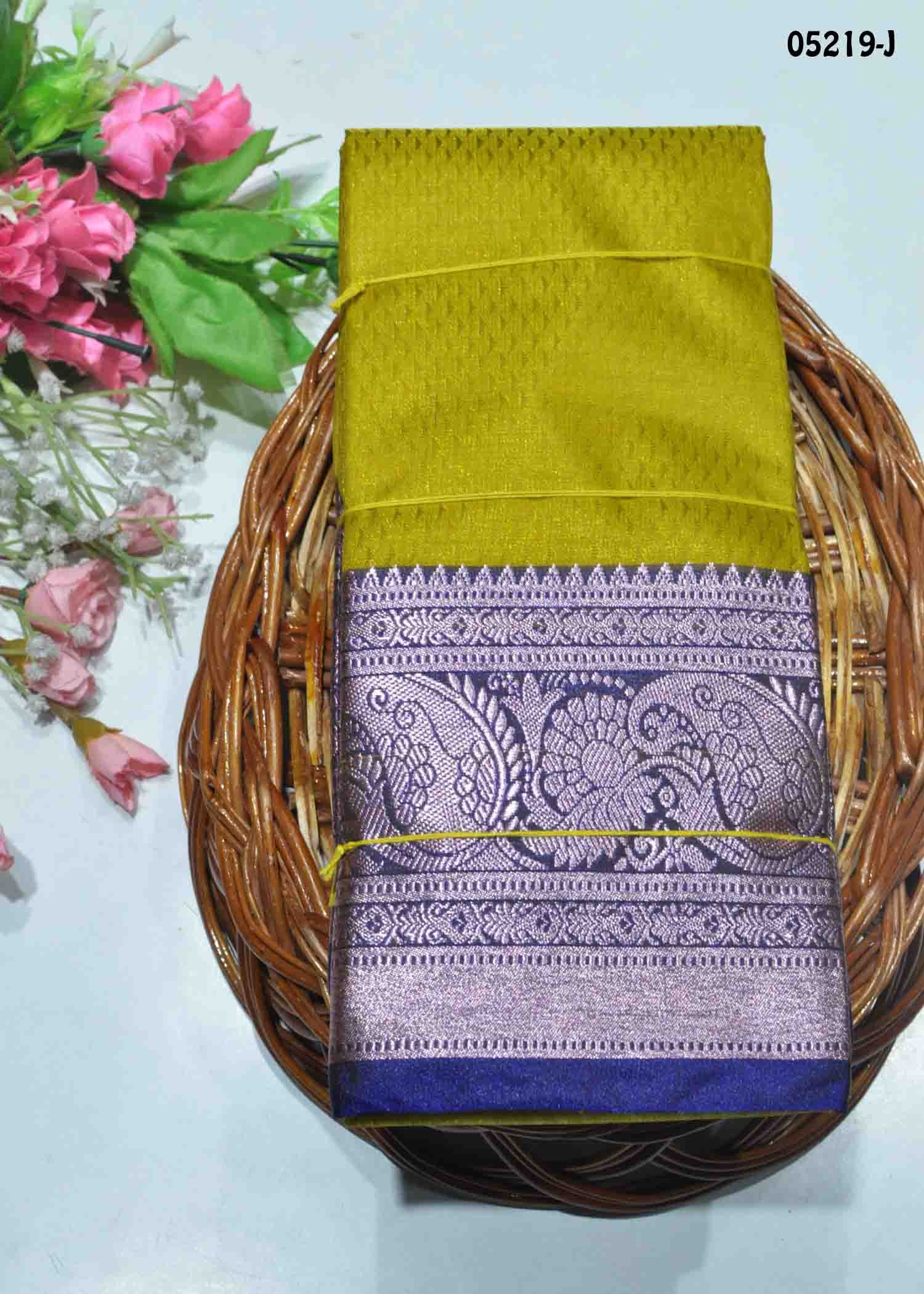 Rakchitha - 05219-J Tea Green Color Traditional Wear Lichi Silk Saree CM1224915 [LR12B] - Sri ...