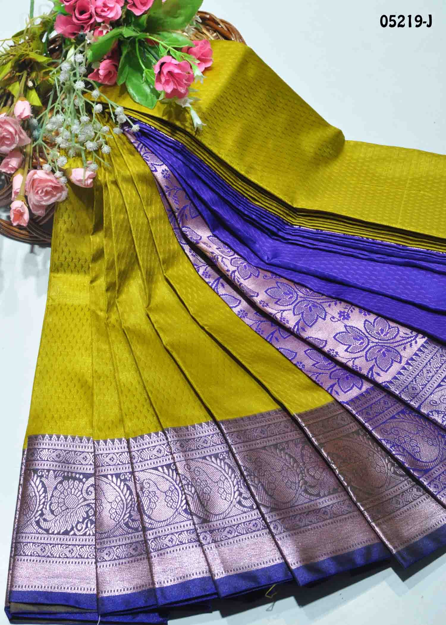 Rakchitha - 05219-J Tea Green Color Traditional Wear Lichi Silk Saree CM1224915 [LR12B] - Sri ...