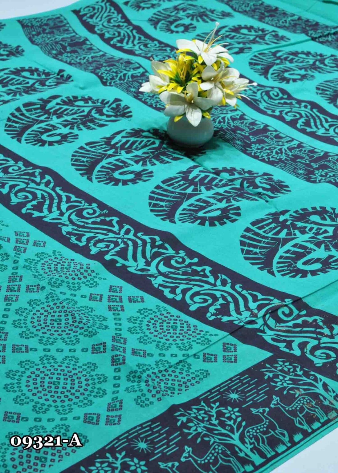 Valarmathi -09321-A Tiffany Blue Color Madurai Chungudi Cotton Saree ...