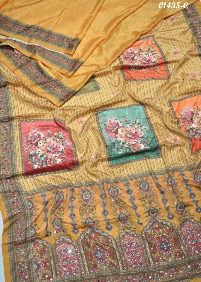 Pranaya - 01435-C Yellow Color New Arrival Most Trending Half & Half ...